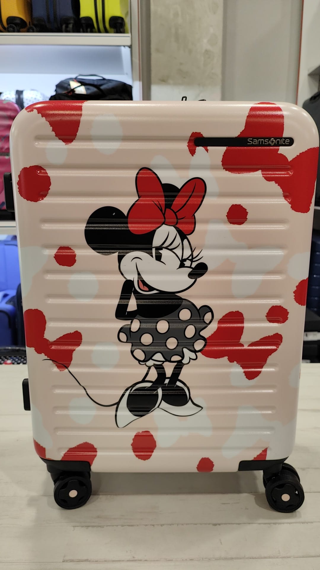 Maleta cabina Samsonite. Expandible y cargador USB. Minnie Mouse Disney ...