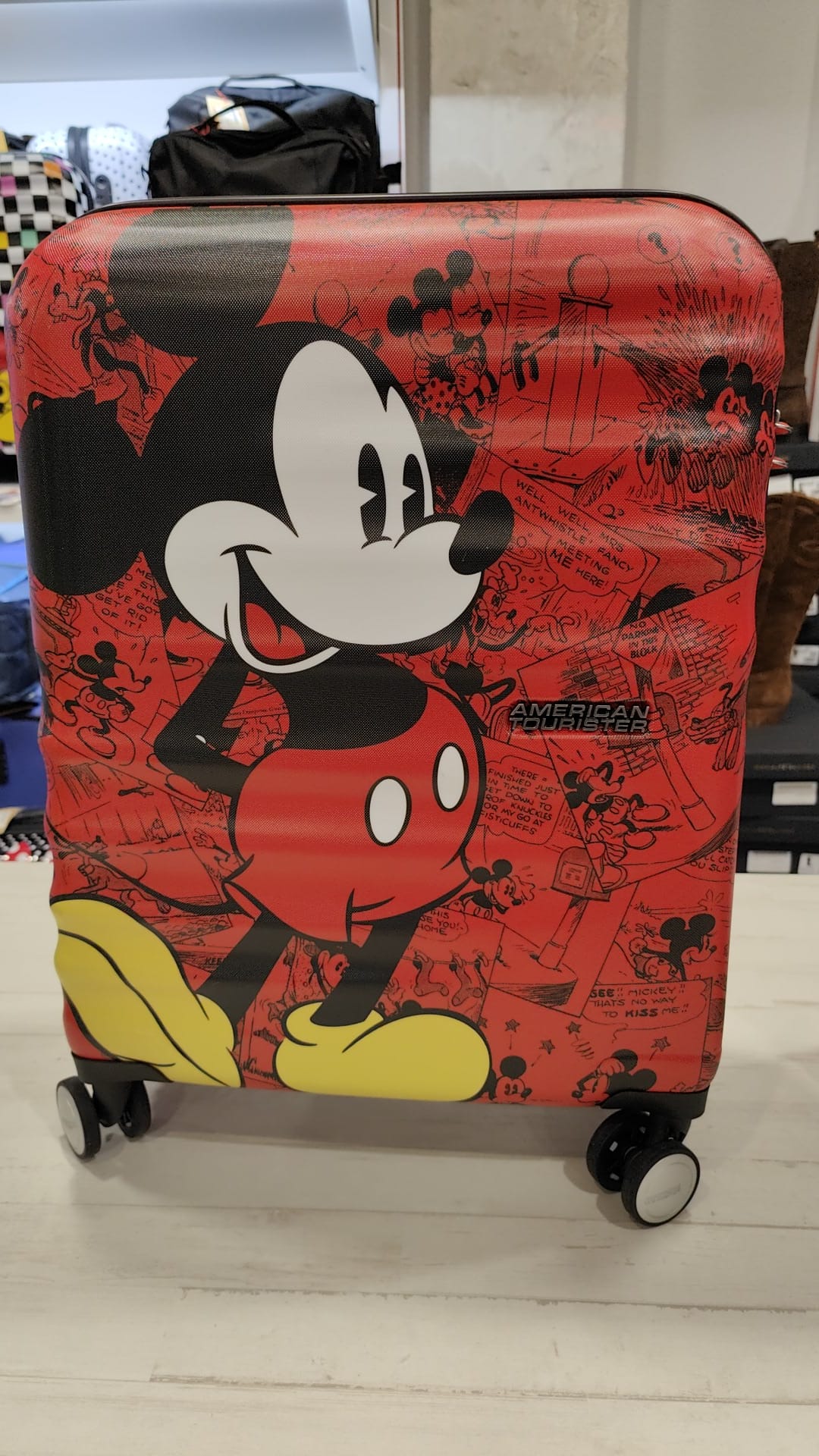 Maleta cabina Samsonite. . Mickey Mouse Disney Rojo - Bolsos Tello